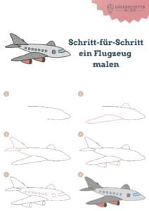 Mal-Anleitung für Kinder: ein Flugzeug malen › Jugendleiter-Blog